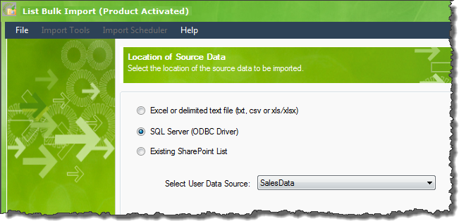 Import Data From SQL Server To SharePoint Bamboo Solutions
